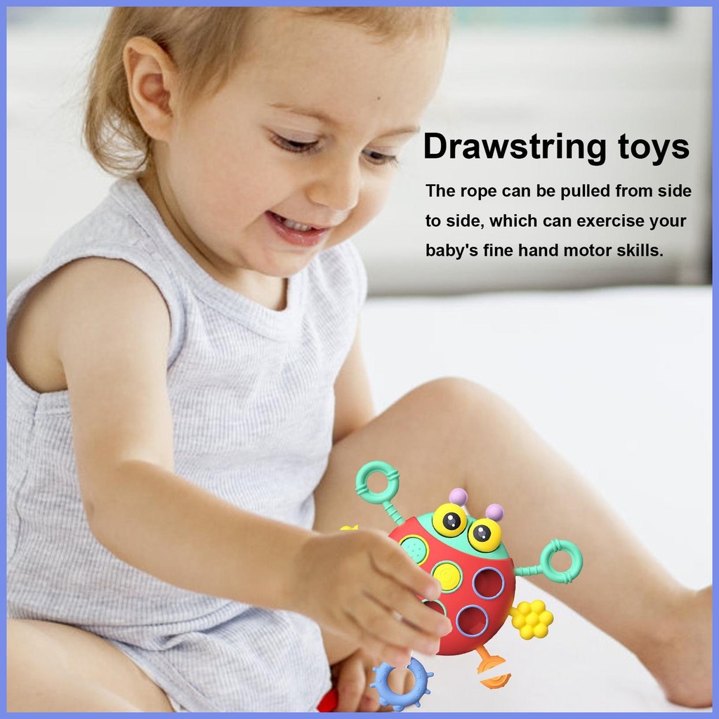 Pull String Toys for Baby Fine Motor Skills Sensory Cute Educational ...