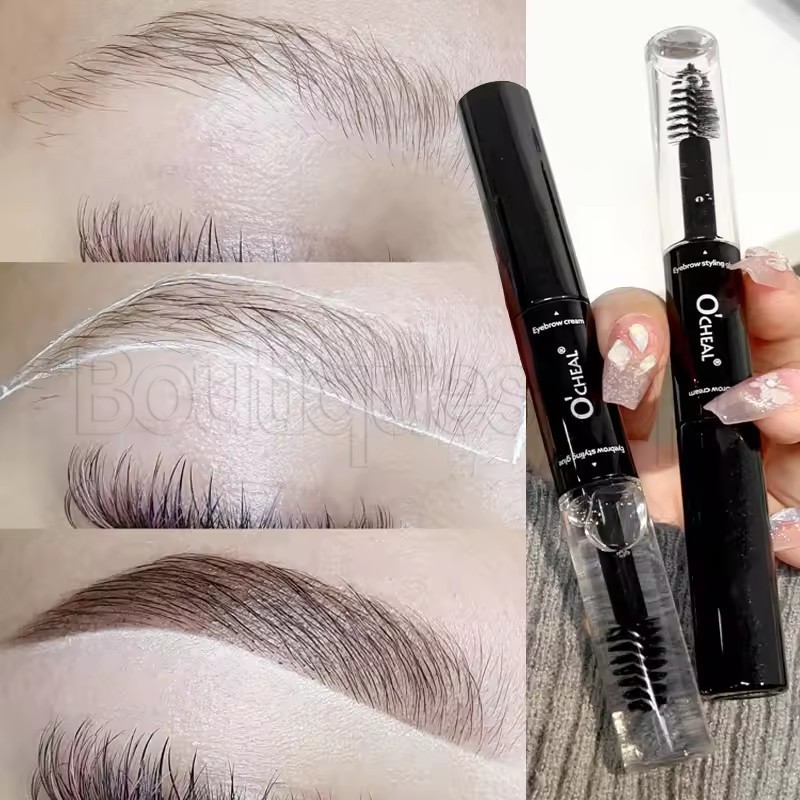 Double-ended Dye Eyebrow Styling Gel - Quick Drying Eyebrow Makeup ...