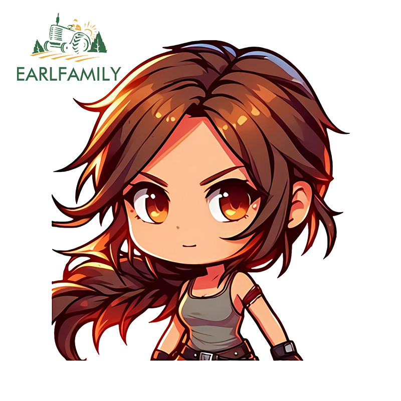 EARLFAMILY Tomb Raider Lara Car Stickers Anime Rabbit Suit Personality ...
