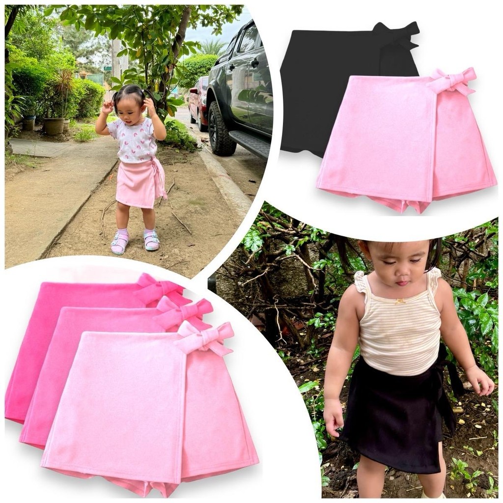 WOVEN SKORT FOR BABY GIRLS 1-3 YEARS OLD | Shopee Philippines