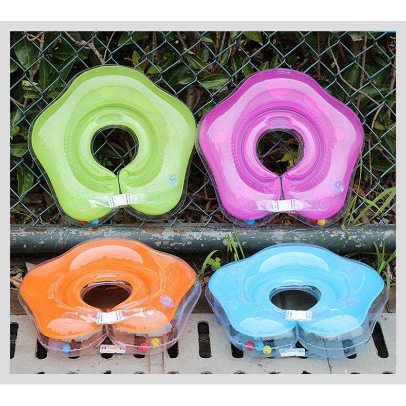 Swim Neck Floater 4 Color Salbabida With RIng Bell Inside Newborn ...