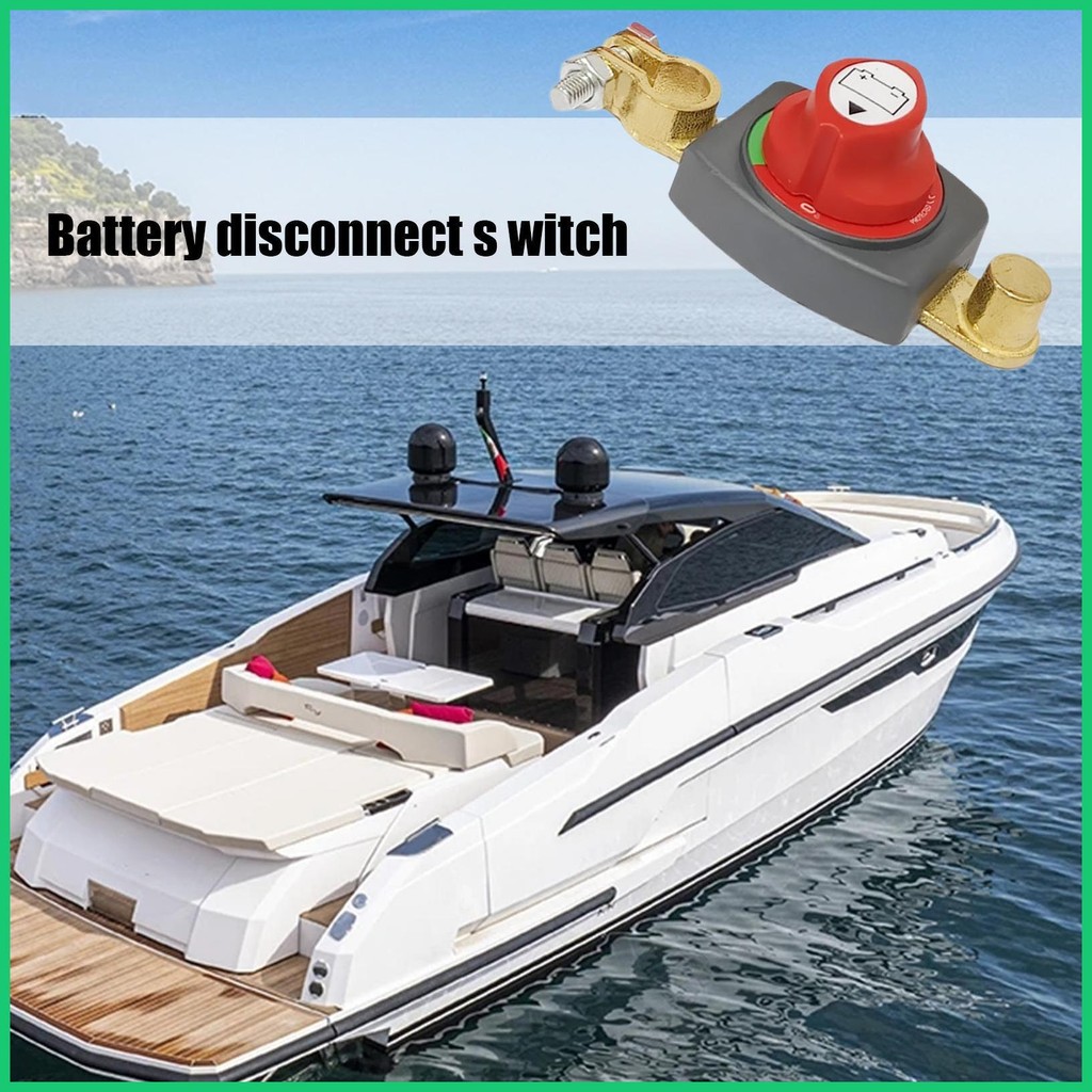 Battery On Off with Knob Brass Top Post On Off Battery Shut Off Heavy ...