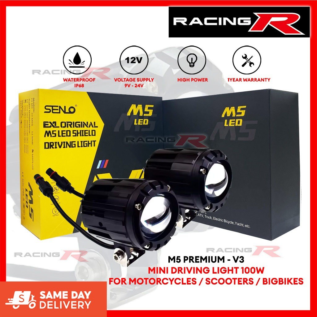Original SENLO M5+ 100W Premium Mini Driving Light Auxiliary for ...