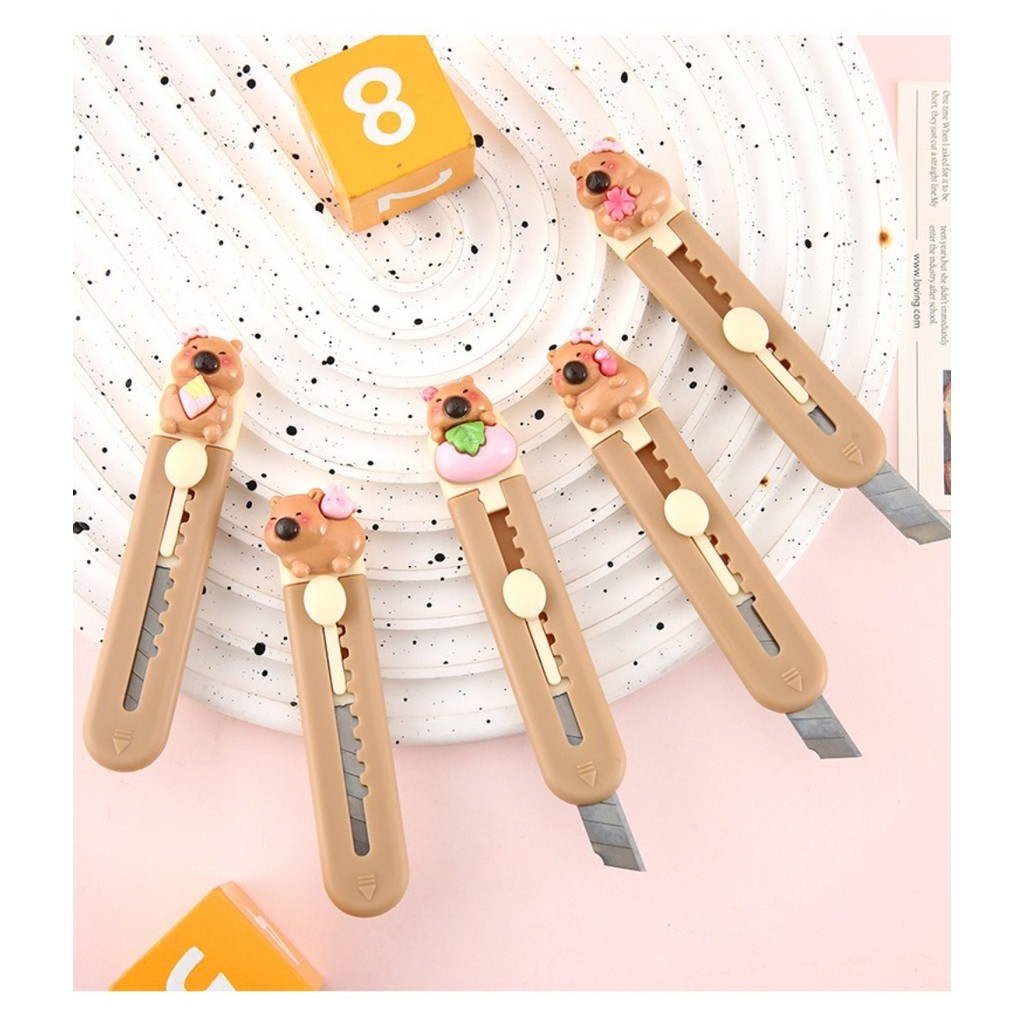 Kapibala Work Knife Cute Mini Guinea Pig Cutting Knife Portable ...