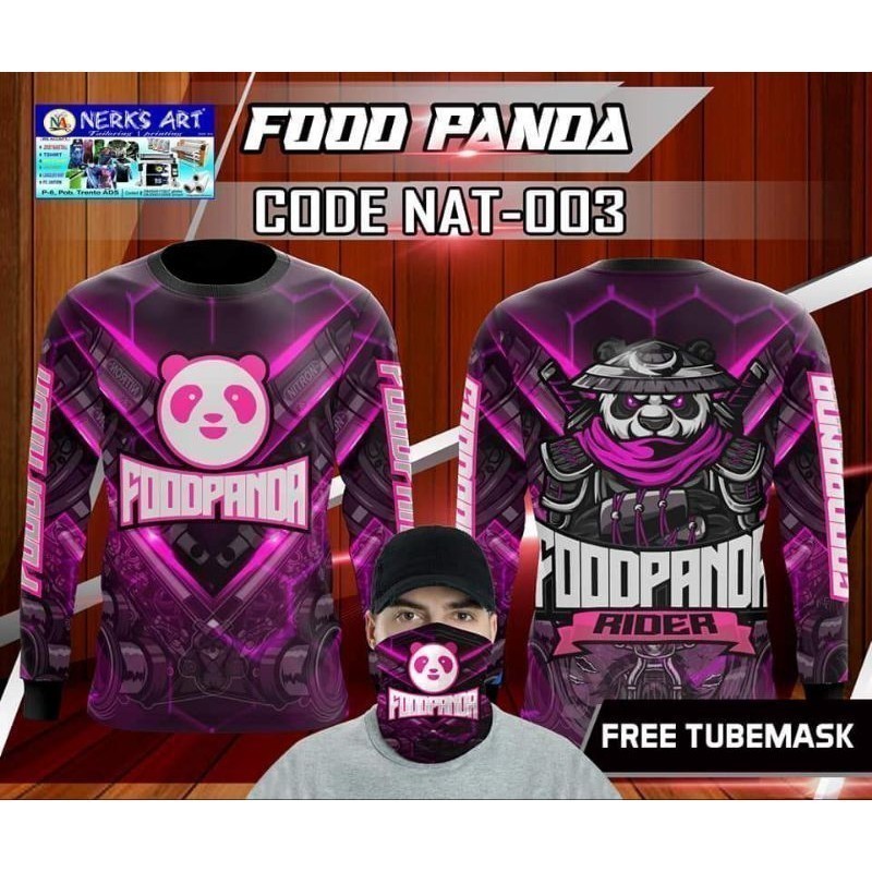 2025 FoodPanda Men's T-Shirt Long Sleeve Full Sublimation FoodPanda ...