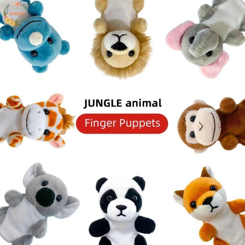 PEWANYZZ Finger Puppets, Role Play Stuffed Doll Animal Hand Puppets ...