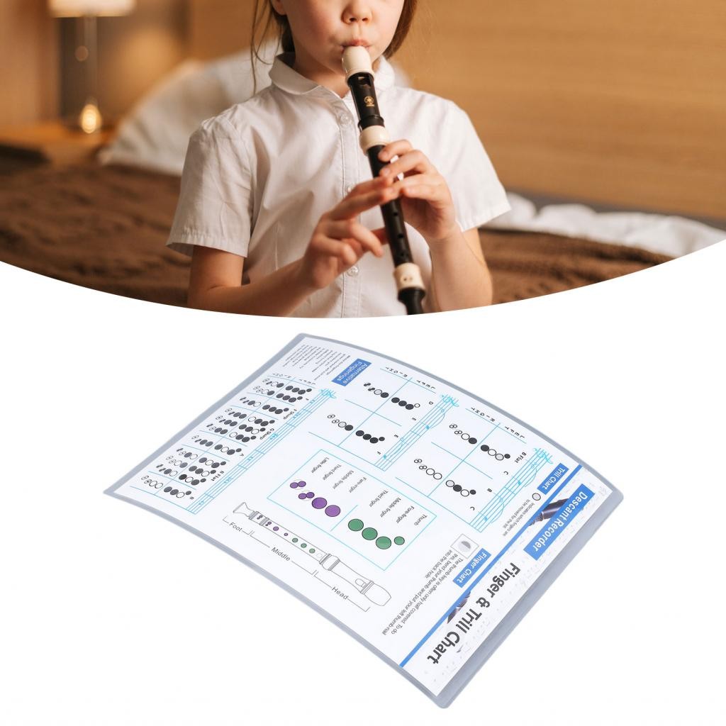 Clarinet Fingering Chart 8 Holes Practice Coated Paper Durable for ...