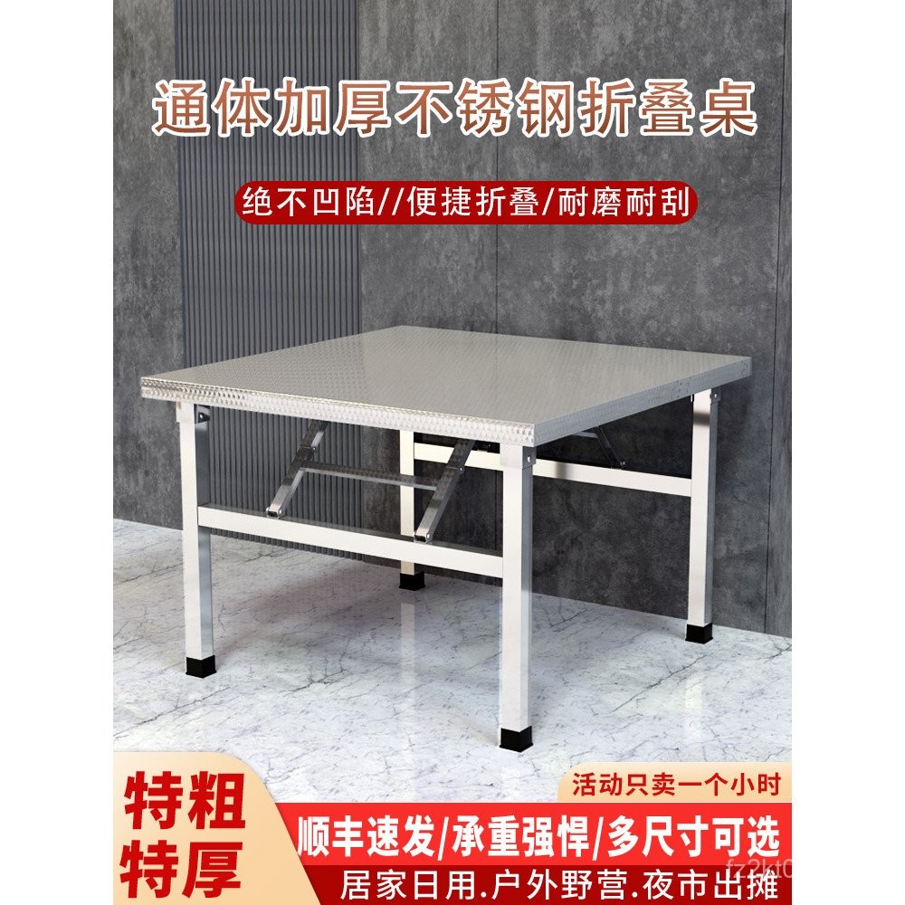 Foldable Table for Rental House, Dining Table for Street Food Stall ...