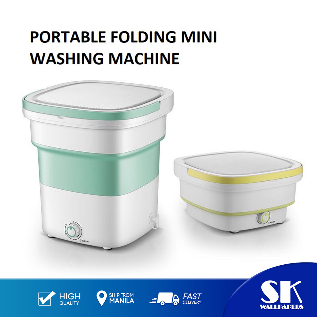 SK Wall Mini Folding Portable Washing Machine Cleaning Washer ...
