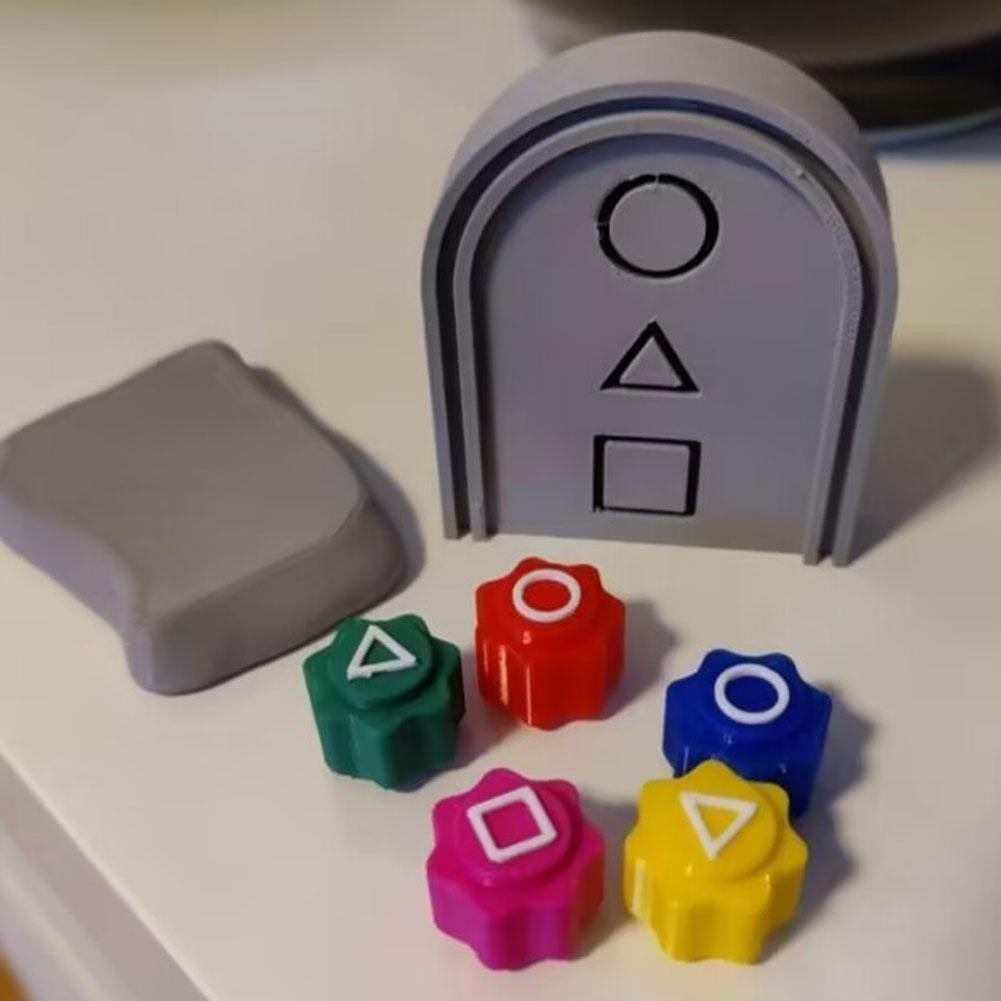 Korean Game Cosplay Mask Props Boss Square Circle Triangle Pattern Full ...