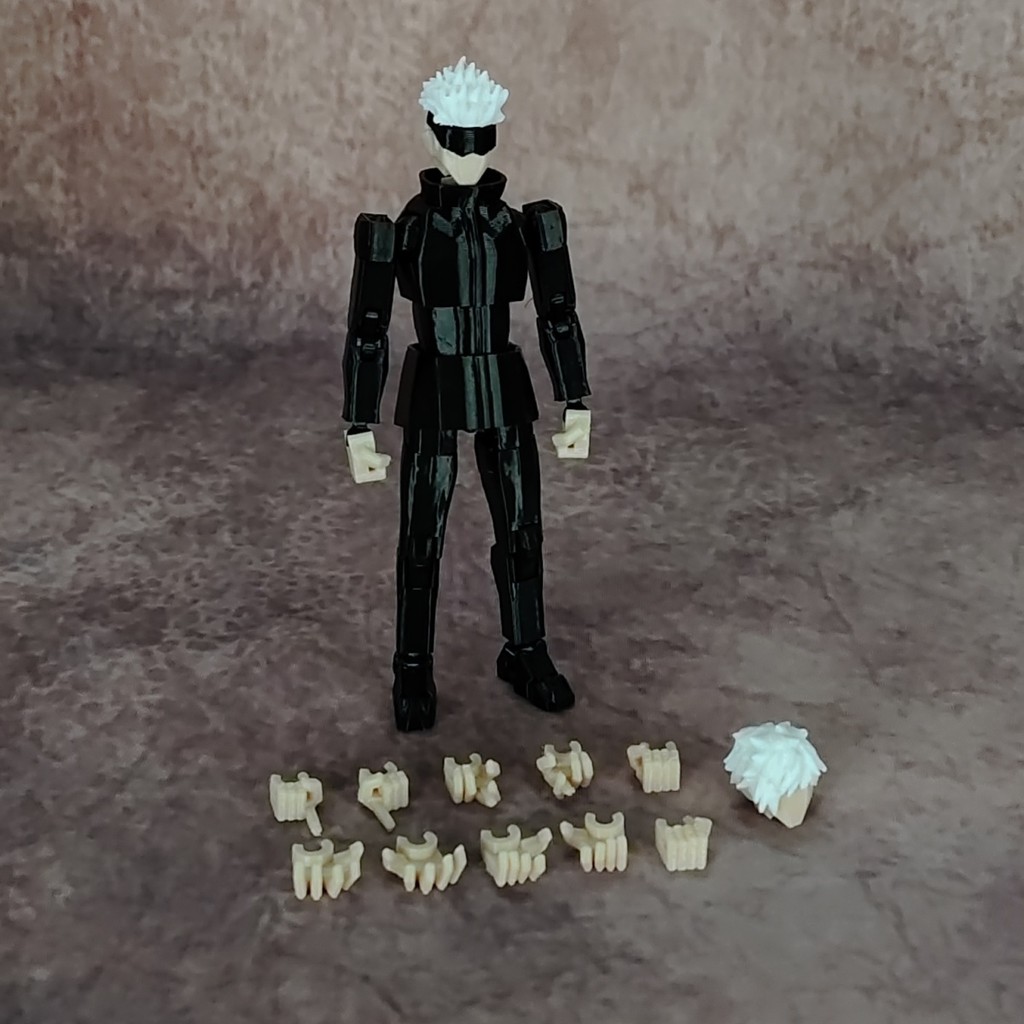 Gojo Go Spell Multi-Joint Lucky 133D Printing Action Figure dummy ...