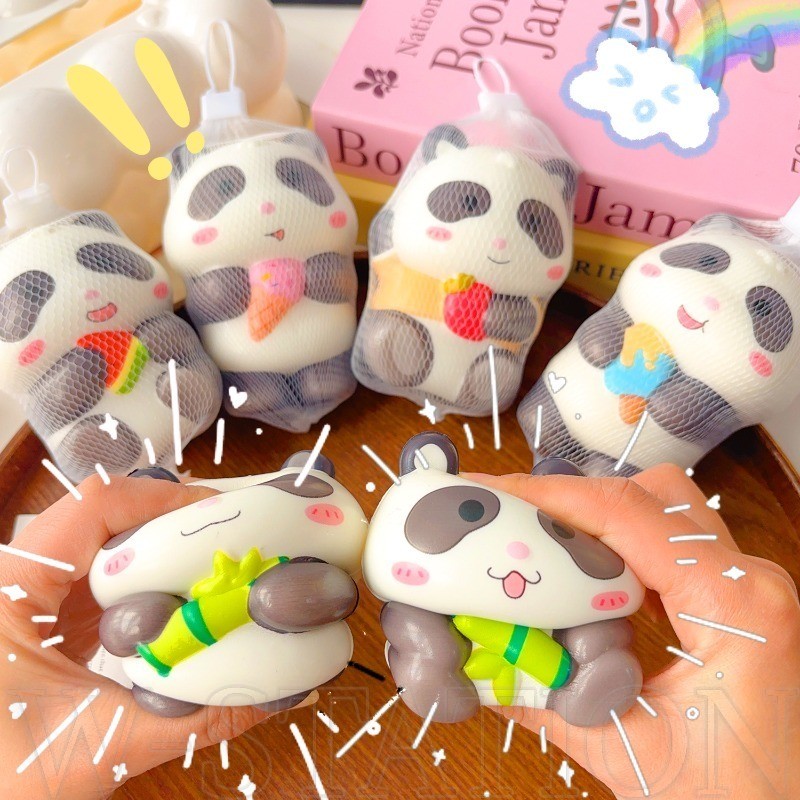 Cute Panda Squeeze Toy - Creative, Cartoon, Slow Rebound, Simulation ...