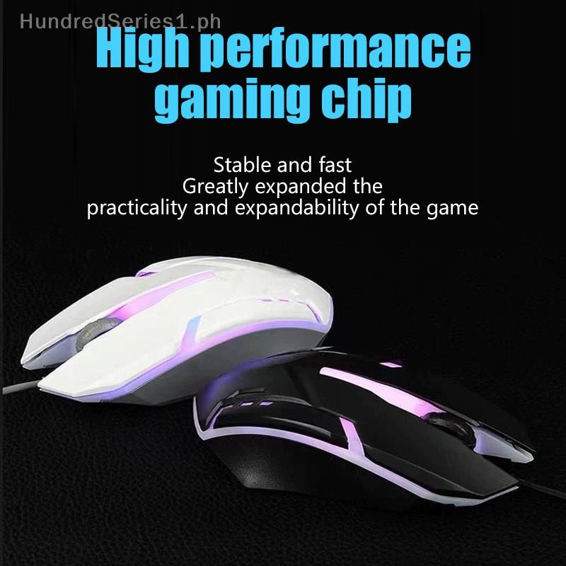[HundredSeries] Sports LED Luminous Backlit Wired Mouse USB Wired For ...