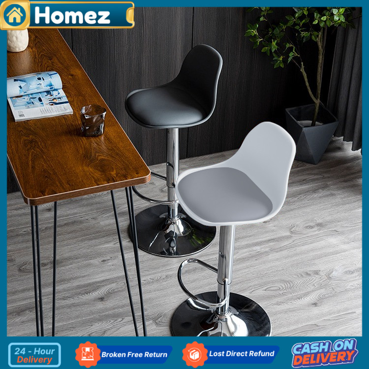 (COD)High Bar Chair Home Bar Stool Dining Chair Air Lift Swivel Chair ...