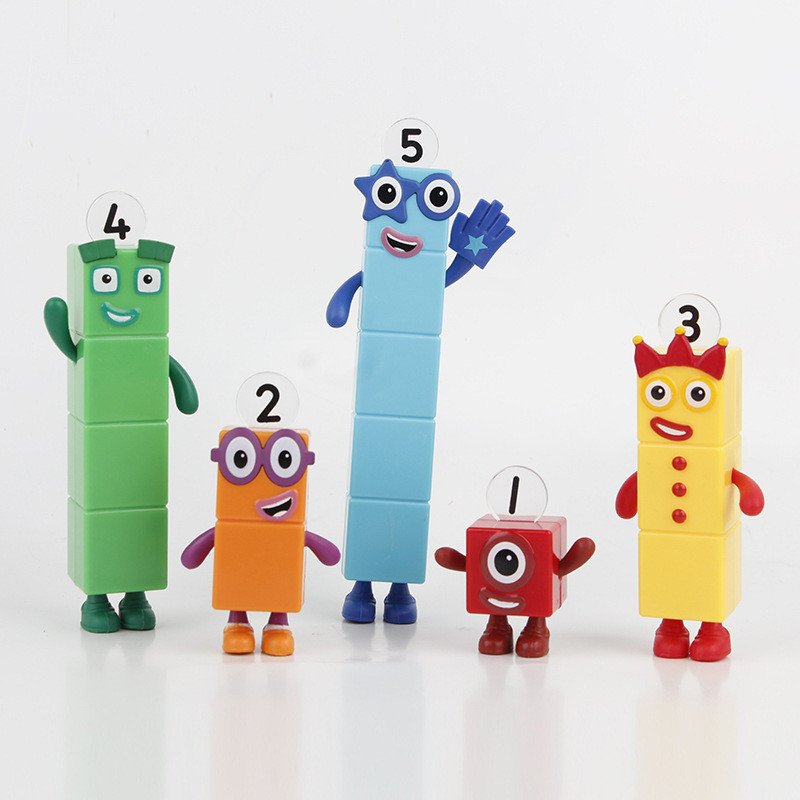 5Pcs/Set Numberblocks Building Blocks Set Creative Math Digital Brick ...