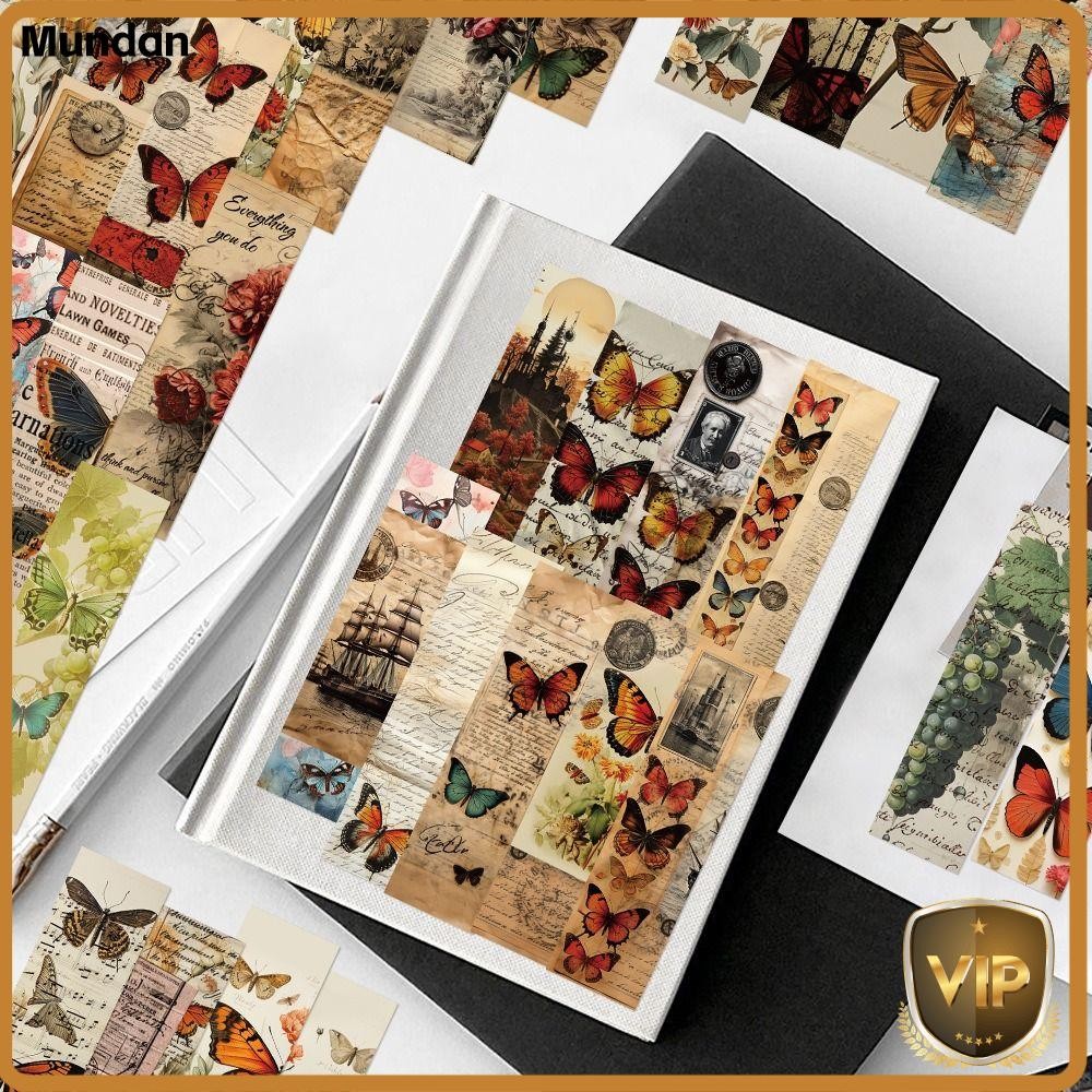 MUNDAN Butterfly Bookmark, Vintage Classical DIY Reading Decor, High ...