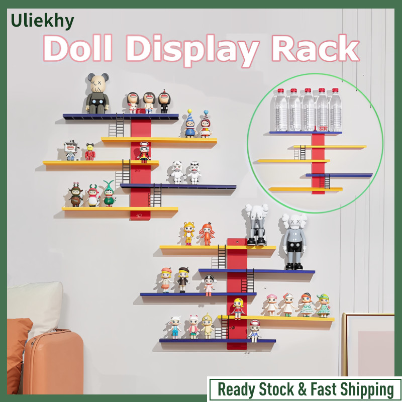 Uliekhy Wall-Mounted Figure Display Stand Colorful DIY Hanging Display ...