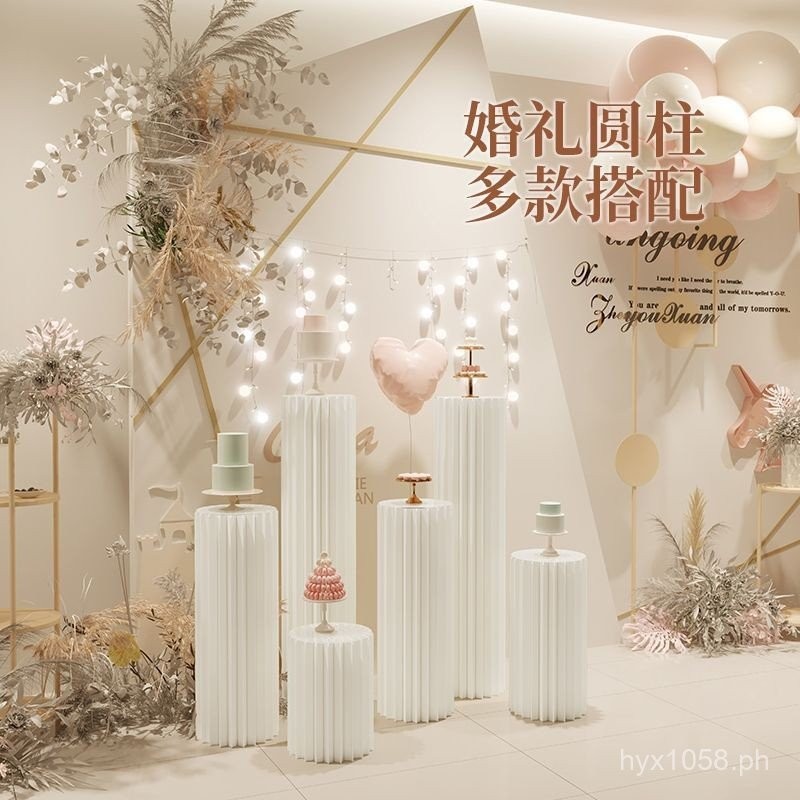 Display Stand Design Folding Cylinder Wedding Creative Guide Display ...