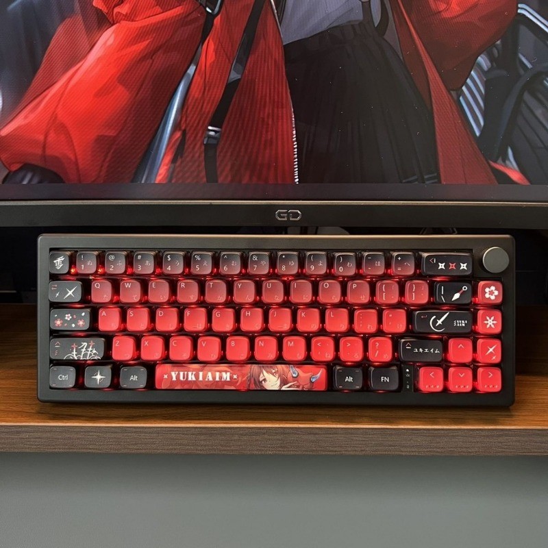 Yuki Aim Pudding Keycap 122 Keys MDA Profile PBT Four-sided Light ...