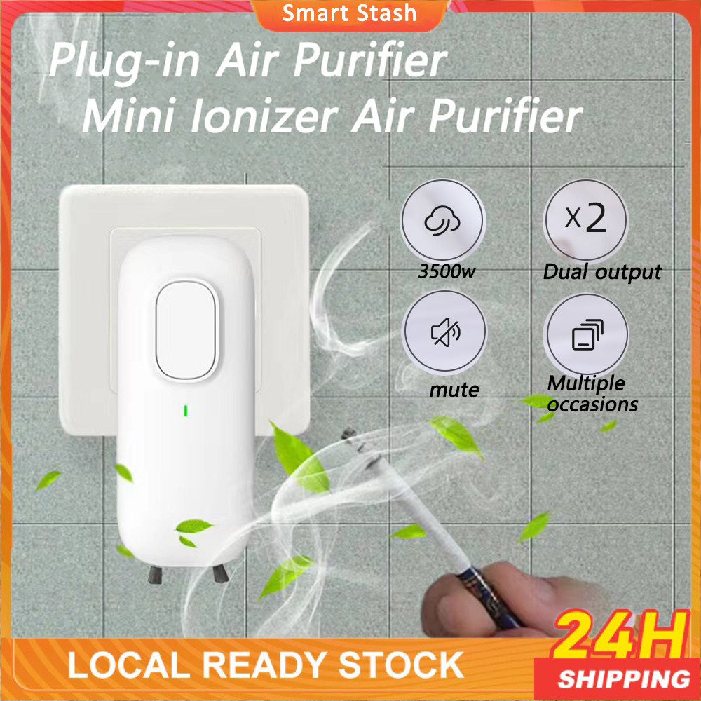 Plug-in Air Purifier Air Freshener Negative Ion Generator Mini Ionizer ...