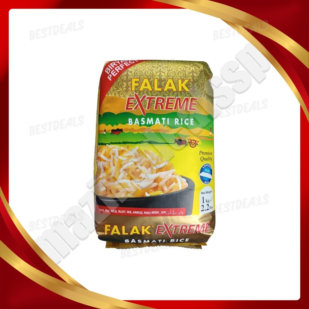 Falak Extreme Basmati Rice 1kg Product of Pakistan perfect for Biryani ...