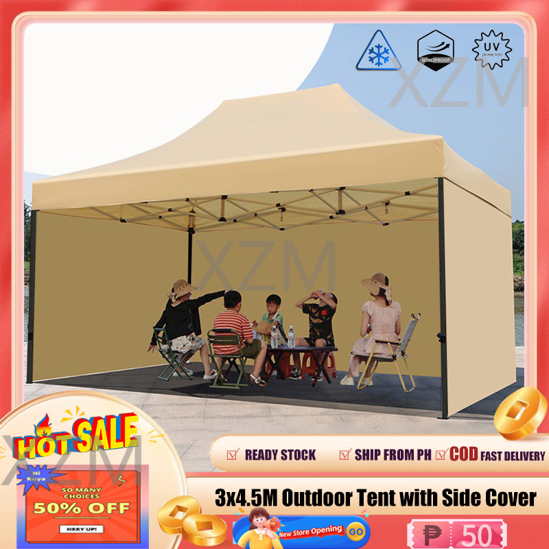Outdoor Tent with Side Wall 3x3/3x4.5M Retractable Car Tent Heavy Duty ...