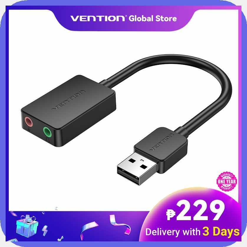 Vention*v+USB{Fx^Sound}x>Card)O>Headphone)j>Dual)v>Port)iI>External)Um ...