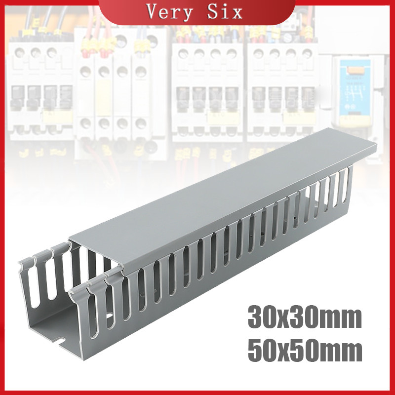 1 Meter Cable Management Open Slot Cable Management Raceway PVC Cable ...