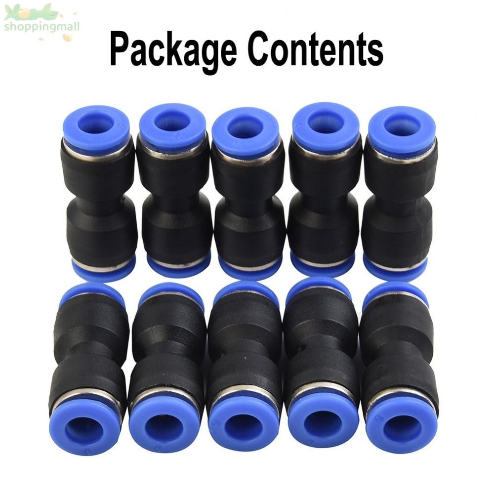 Straight Connector 2 Way Straight 6mm Parts Push Fittings Replacements ...