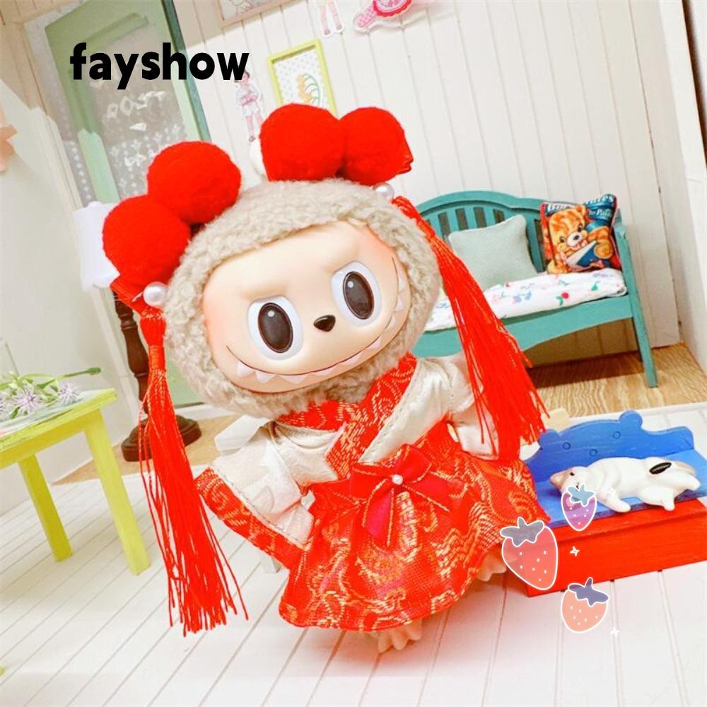 FAYSHOW2 Labubu Doll Clothes, Handmade Replaceable Labubu Bodysuit ...