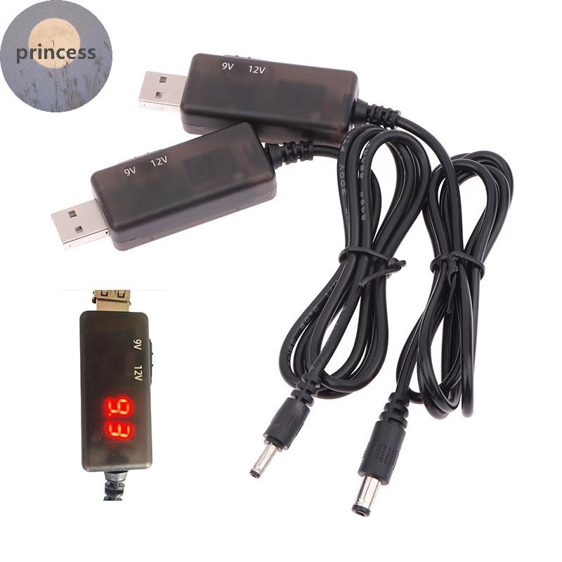 Princes 1PC Router Modem Fan Speaker Accessories USB Power Boost Line DC 5V To DC 9V / 12V Step ...