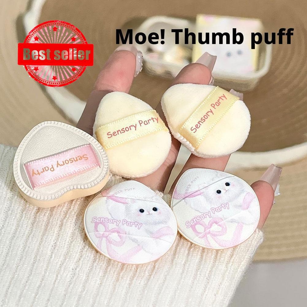 Sensory Party Powder Puff Set Kitten Cute Thumb Puff Powder Concealer ...
