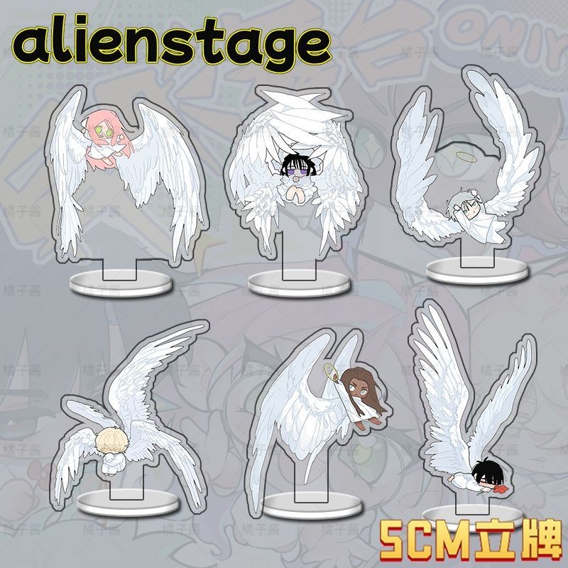 6Pcs/Set Angel Wings Alien Stage Mizi Sua Till Ivan Hyuna Luka Acrylic ...