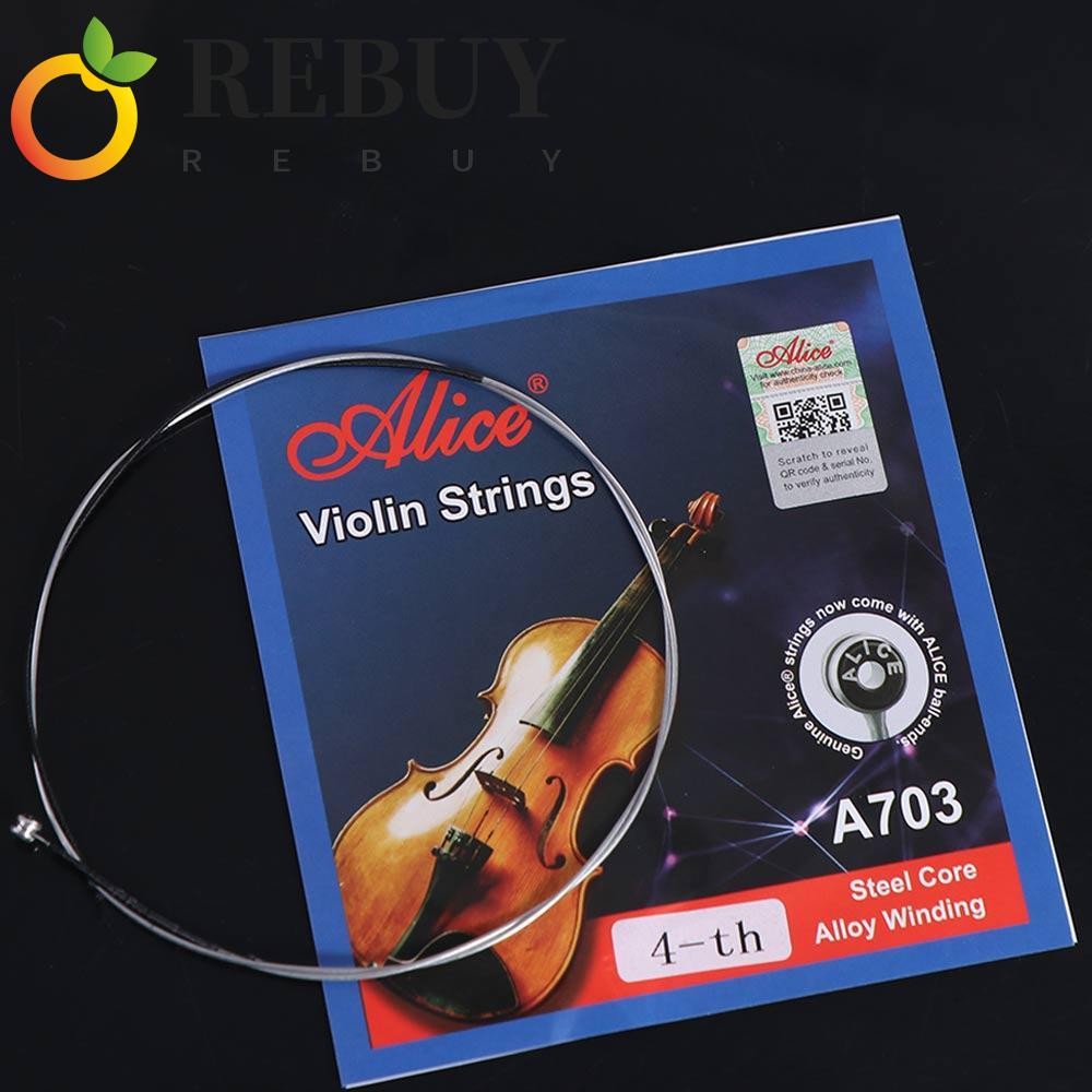 REBUY A703 Violin Strings, 4/4 3/4 1/2 1/4 1/8 E A D G Strings Alice Strings, Musical ...