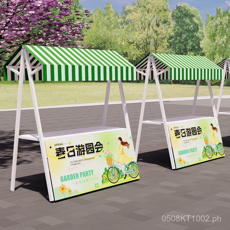 Mobile Stall Night Market Display Stand Market Flower Cart Display Rack ...