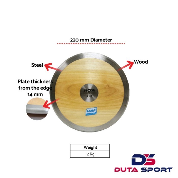 Wood Discus Throw 2 Kg ROX Original | Shopee Philippines