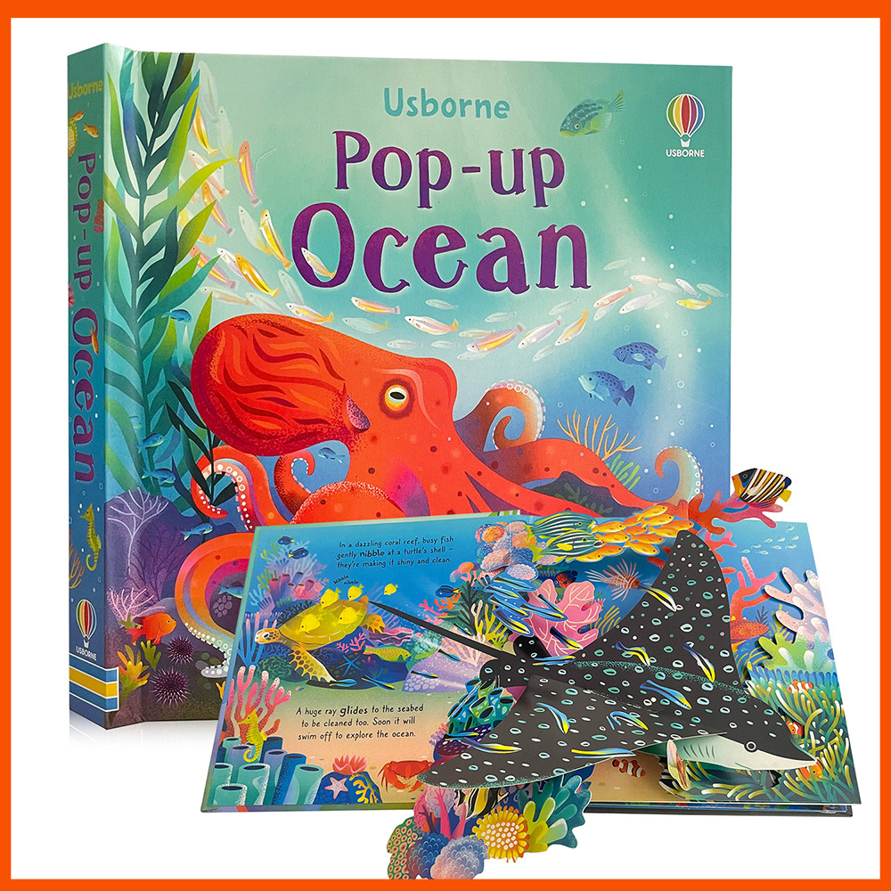 Usborne Pop-Up Ocean 3D Flap English Picture Books Children's Early ...