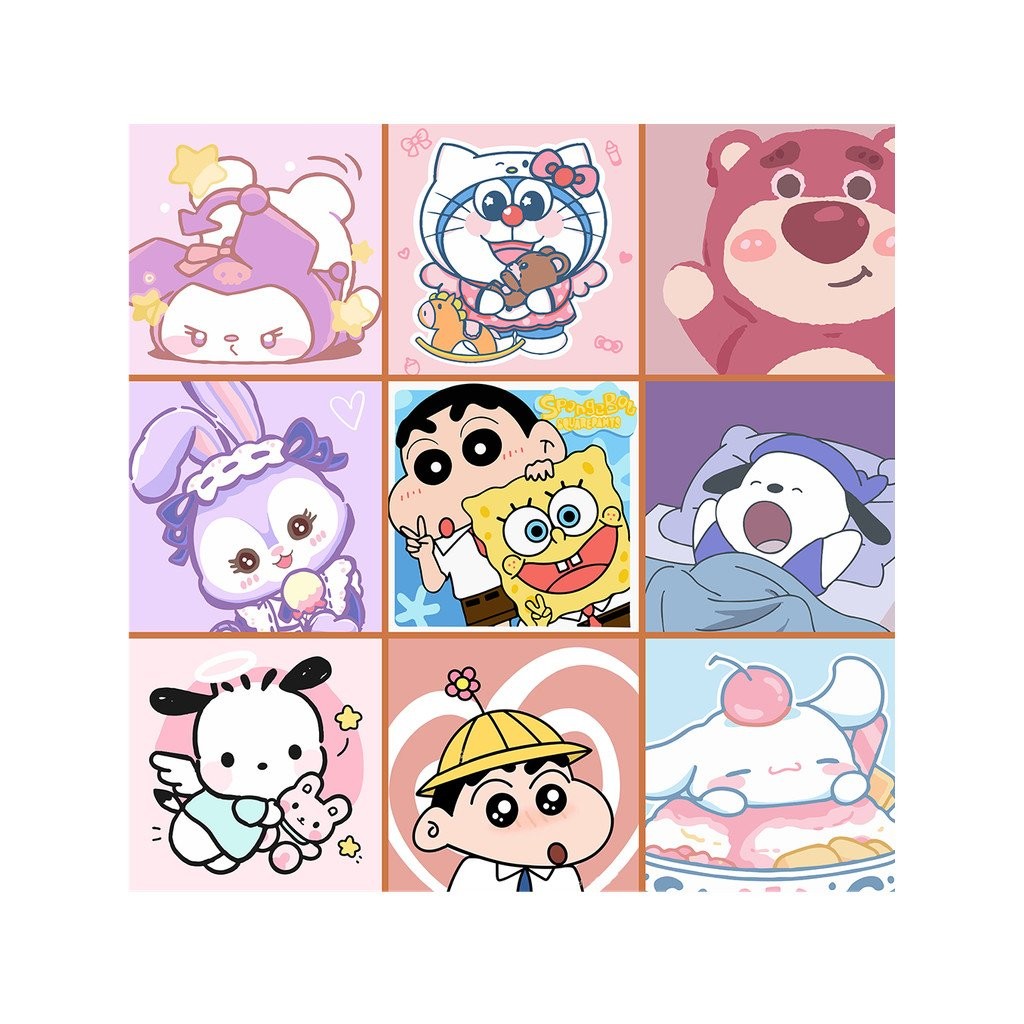 diy Digital Painting for Kids Cartoon Anime Simple Handicraft Graffiti ...