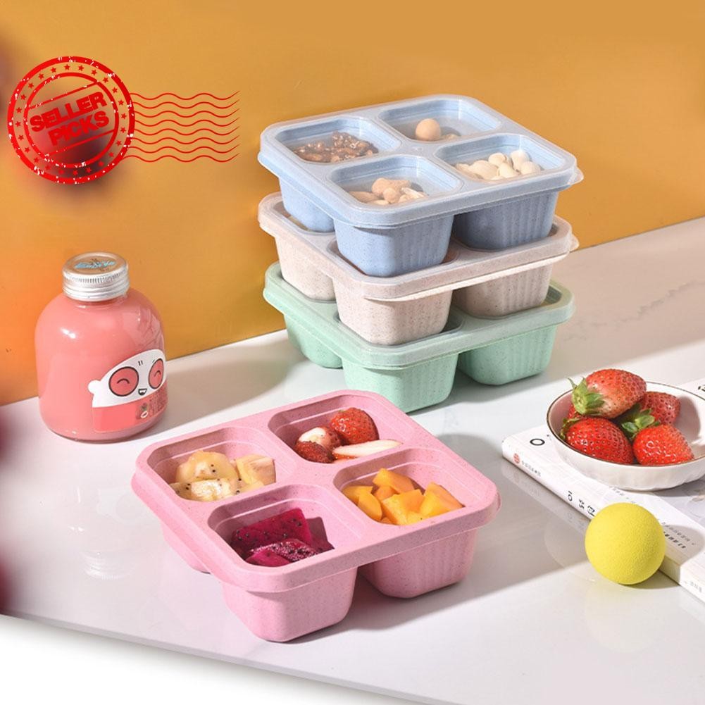 Portable Snack Containers Divided Bento Snack Bo Camping Containers ...