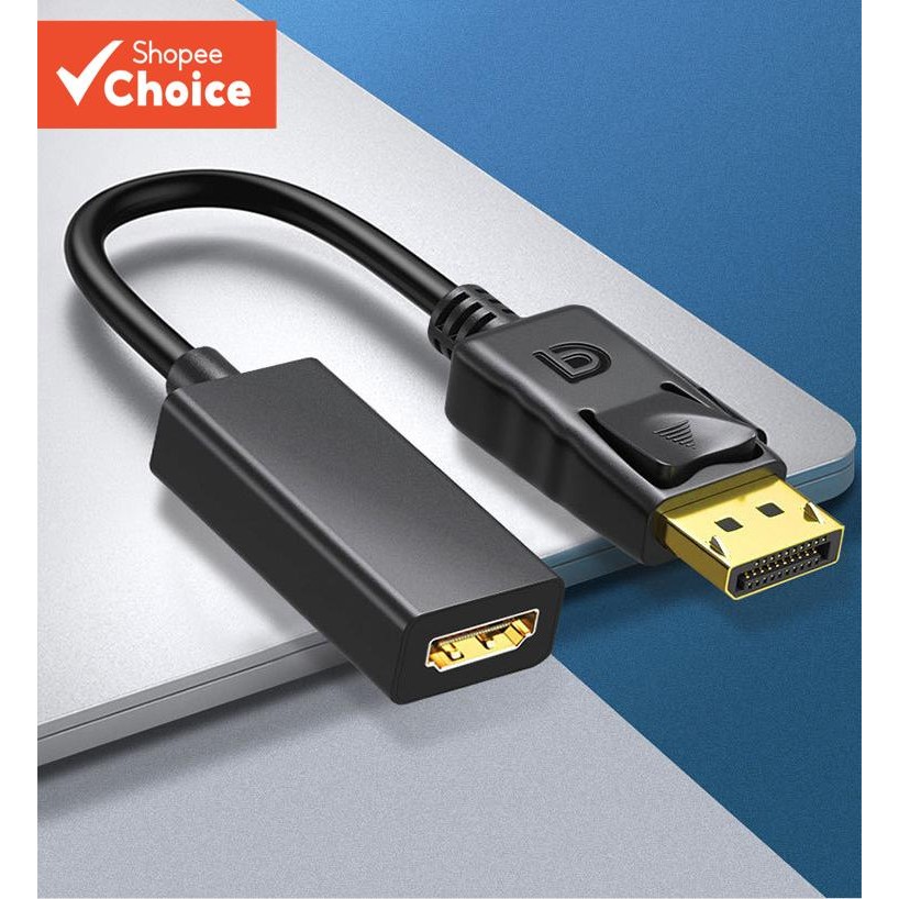 Dp to hdmi 4k/1080P Converter HD Cable TV Adapter Computer Projector ...