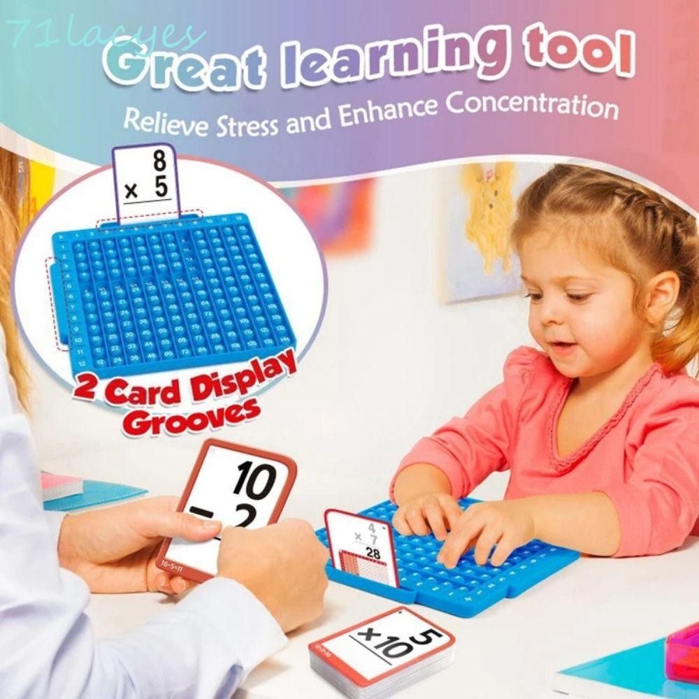LACYES Multiplication Flash Cards, Math Manipulatives IQ Game Math ...