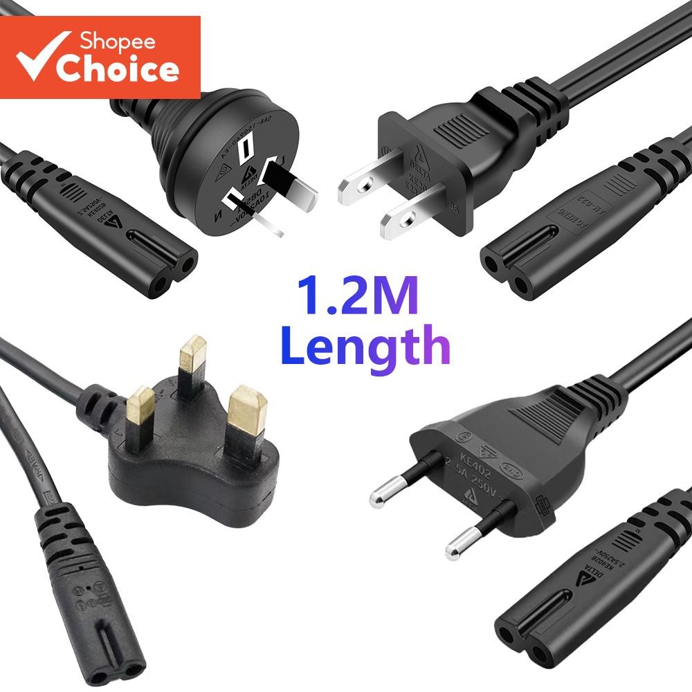 1pcs 1.2m EU Power Cable Euro Plug IEC C13 AC Power Supply Cable ...