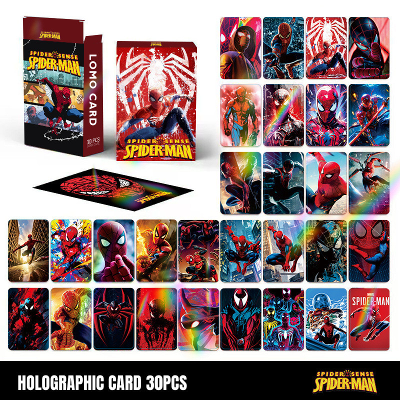 Spider-Man Laser Photocard Lomo Card 30pcs/box | Shopee Philippines