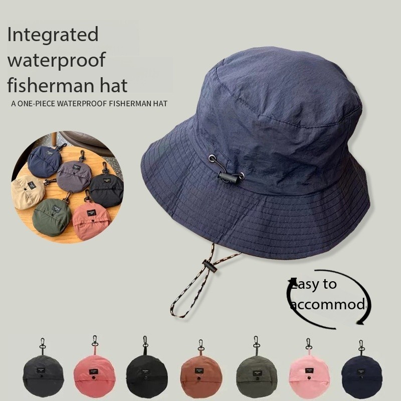 Waterproof Bucket Hat Storage Bag Bucket Hat Summer Thin Quick-Drying ...