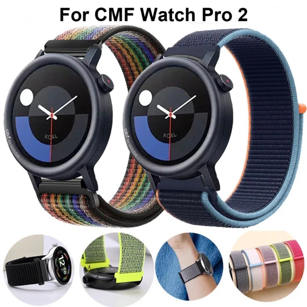 22mm 20mm Nylon Loop Strap for Cmf Watch pro 2 Wristband for Realme ...