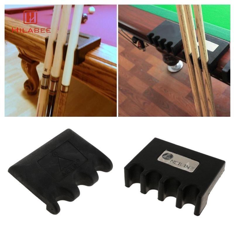 HILABEE Portable Pool Cue Holder Rest Billiards s Rack - Holds 3 or 4 ...