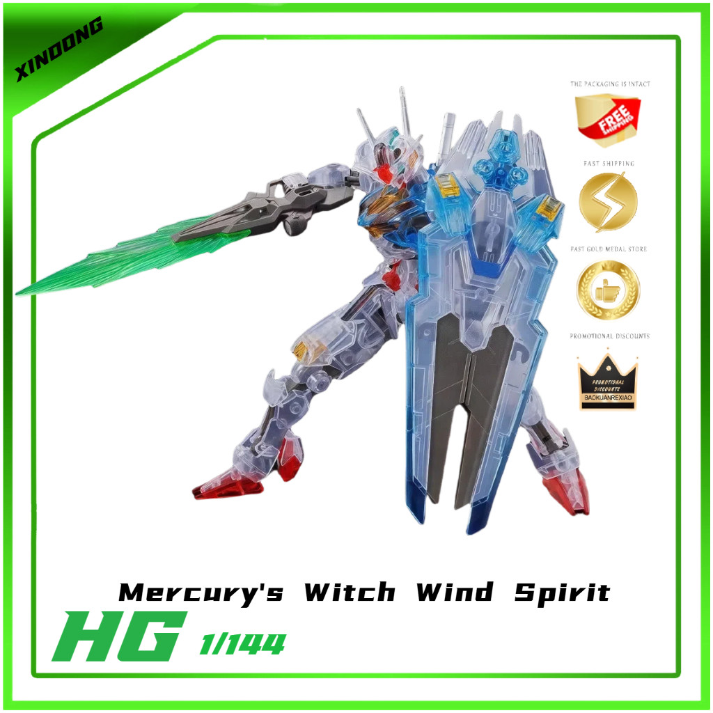 XINDONG Colorful Ventilation Wind Spirit HG 1: 144 Mercury Witch Gundam ...