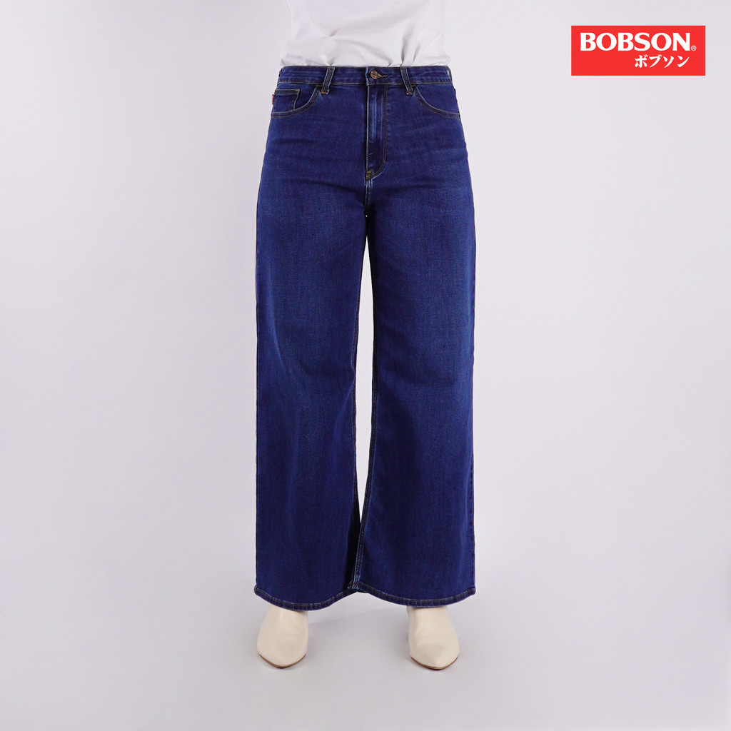 Bobson Japanese Ladies Basic Denim Pants Sailor Jeans 176554 (Medium Shade) | Shopee Philippines