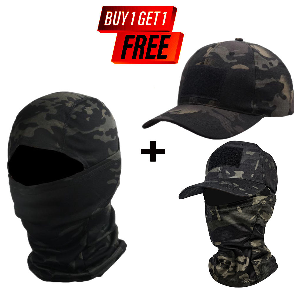 Buy 1 take 1 Balaclava + Camo Cap Fishing BalaclavaCaps Men Outdoor ...