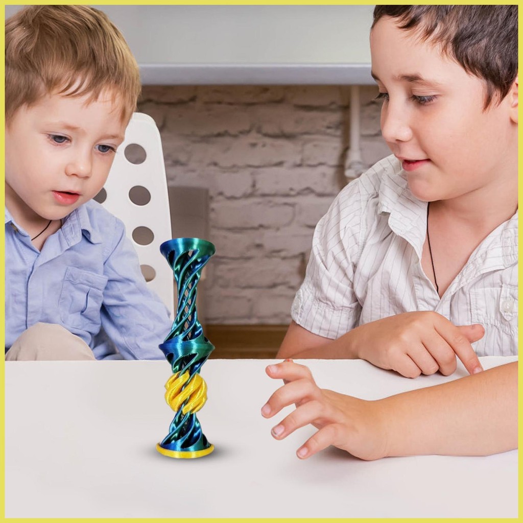 3D Fidget Toys Fidget Pyramid Twisty Pyramid Sculpture Conical Finger ...